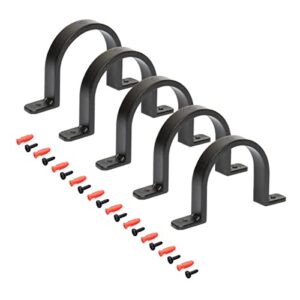 powertec 70173 2-1/2" hose/pipe hangers, 5 pack,black