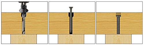 Bastex 7 Piece Countersink Drill Bit Set. Great Carpentry Reamer, Made for Woodworking. Screw Hole Cutter with Adjustable Depth