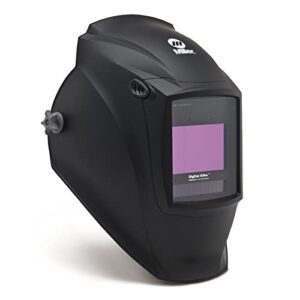 miller 281000 digital elite auto-darkening welding helmet, clearlight 2.0, black