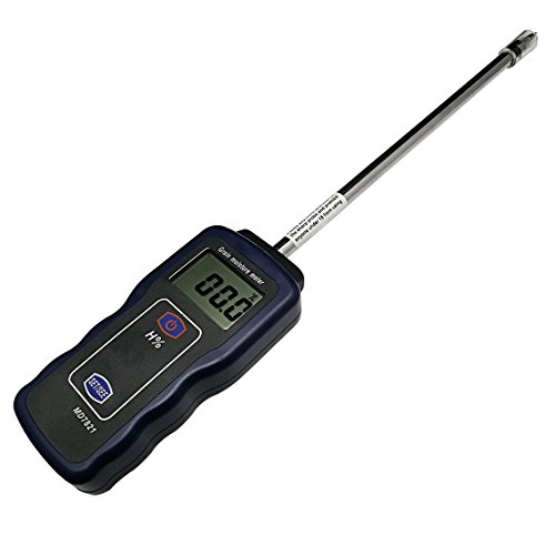 Grain Moisture Meter Integrated Grains Moisture Tester for 9 Grains Moisture Testing Wheat, Millet, Rice, Corn, Un-husked and Husked Rice MD7821 (Test 9 kinds of Grains)