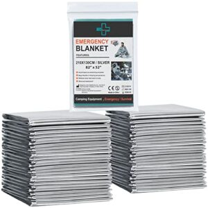 general medi emergency blanket (12-pack),emergency silver foil blanket– perfect for outdoors, hiking, survival, marathons or first aid