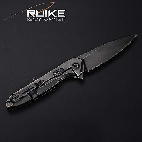 Ruike Folding Knive, Black, 420 Ss (P128-SB)