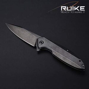 Ruike Folding Knive, Black, 420 Ss (P128-SB)