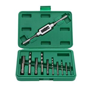 ocgig 11 pcs damaged broken screw extractor drill bit bolt stud remover tool kit set