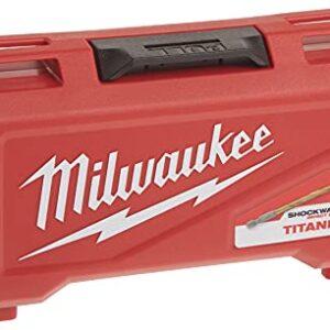 MILWAUKEE'S 48-89-4633 Shockwave Titanium Red Helix Drill Bit Set (10-Piece)