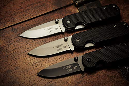 ANVIL BLADESMITHS ® - PIVOT G-10 - Folding Pocket Knife, Blackout