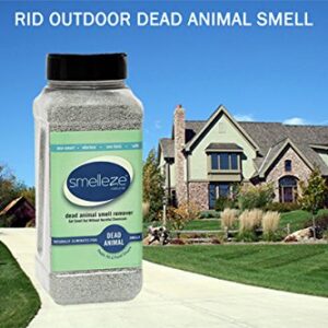 SMELLEZE Dead Animal Odor Eliminator for Strong Odor Removal - Eliminate Dead Rodent & Wildlife Smell - Safe Indoor & Outdoor Use, Natural Odor Remover, Fresh & Effective - Granules, 2 lbs.