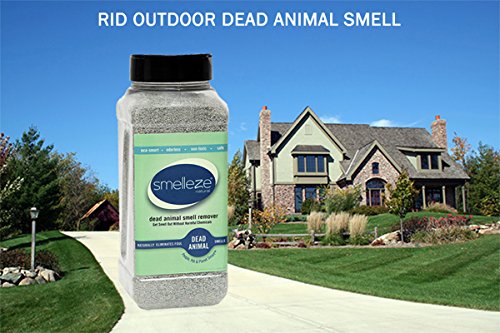 SMELLEZE Dead Animal Odor Eliminator for Strong Odor Removal - Eliminate Dead Rodent & Wildlife Smell - Safe Indoor & Outdoor Use, Natural Odor Remover, Fresh & Effective - Granules, 2 lbs.