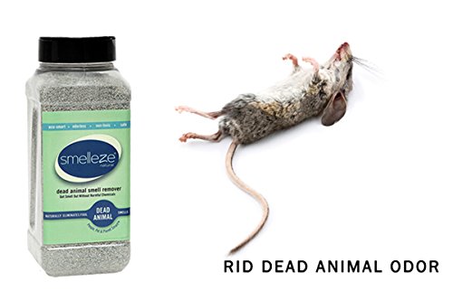 SMELLEZE Dead Animal Odor Eliminator for Strong Odor Removal - Eliminate Dead Rodent & Wildlife Smell - Safe Indoor & Outdoor Use, Natural Odor Remover, Fresh & Effective - Granules, 2 lbs.