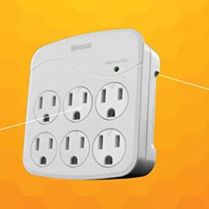 Woods 41076 Surge Protector with 6 Power, 6-Outlet 1440J of Protection