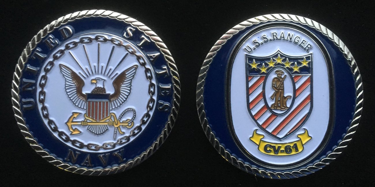 USS Ranger CV-61 (Enlisted) Challenge Coin