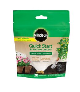 miracle-gro quick start planting tablets