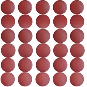 30 pcs 8-inch no-hole psa aluminum oxide sanding disc, self stick(5 each of 80 100 120 180 240 400)