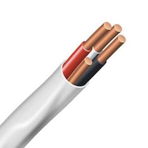 6/3 NM-B, Non-Metallic, Sheathed Cable, Residential Indoor Wire, Equivalent to Romex (50ft Cut)