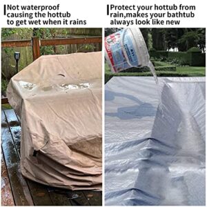 hot tub Cover Cap Prevent Snow rain Swim spa Cover Bag 92" Lx92 Wx12 H