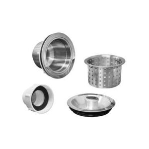 stainless metal drain assembly salon shampoo bowl backwash sink hair strainer