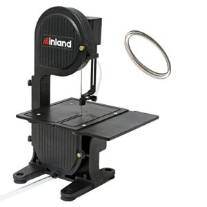 inland craft db-100 tabletop band saw machine | wet saw glass stone plastic coral | includes diamond band saw blade