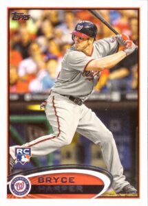 2012 topps baseball #661 bryce harper rookie card - leg up batting variation