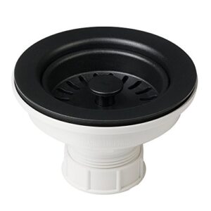 kraus pst1-bl kitchen sink strainer drain, black