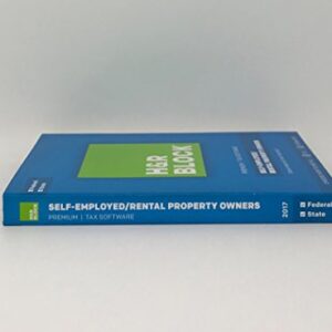 H&R Block Premium 2017 Federal + State Tax Software for Self-Employed/Rental Property Owners