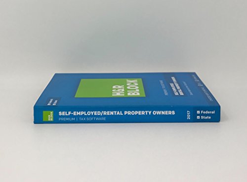 H&R Block Premium 2017 Federal + State Tax Software for Self-Employed/Rental Property Owners