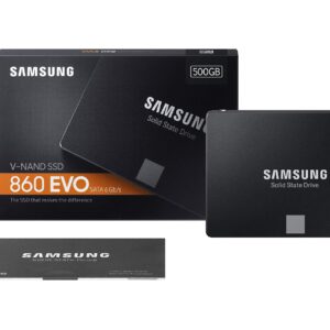 Samsung 860 EVO 500GB 2.5 Inch SATA III Internal SSD (MZ-76E500B/AM)