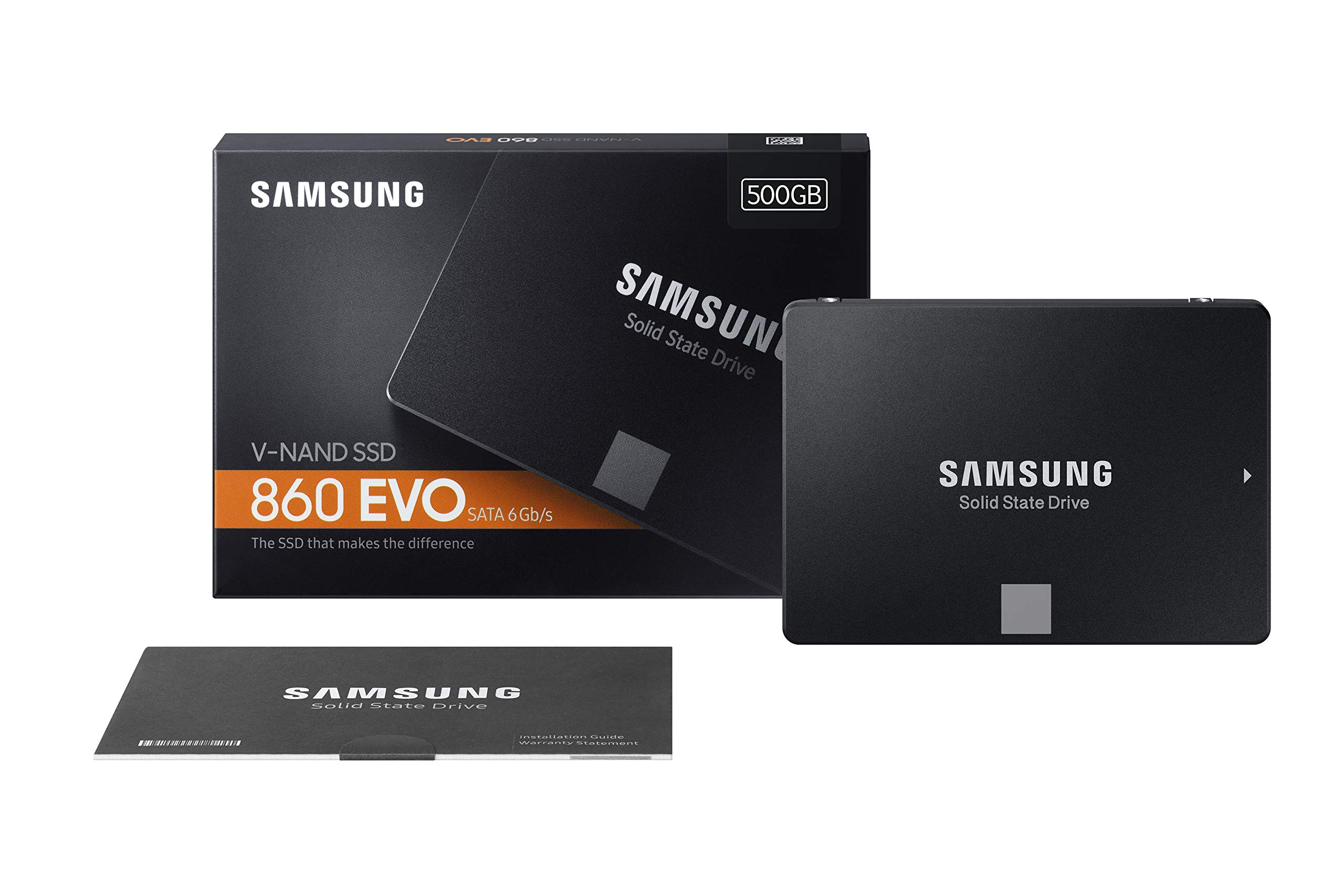 Samsung 860 EVO 500GB 2.5 Inch SATA III Internal SSD (MZ-76E500B/AM)