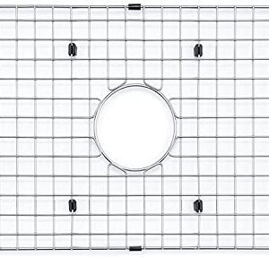 Kitchen Sink Protector - 27 1/4” x 14 1/4” Sink Size - Sink Protectors for Kitchen Sink with Center Drain - Stainless Steel Sink Grid - Protect Your Sink from Scratches