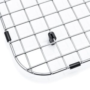 Kitchen Sink Protector - 27 1/4” x 14 1/4” Sink Size - Sink Protectors for Kitchen Sink with Center Drain - Stainless Steel Sink Grid - Protect Your Sink from Scratches