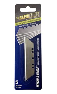 rapid tools rt00012 5 pack double length blades (for extend a blade knife)