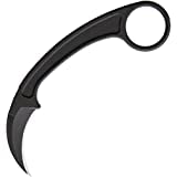 bastinelli creations bas05 black karambit fixed blade neck knife w/talon