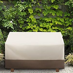 PHI VILLA 59" W x 34" D x31 H Outdoor Loveseat Cover, Heavy Duty Patio Bench Cover Waterproof for Loveseat, Bench, Small