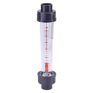 100-1000l/h plastic tube type water rotameter instantaneous lzs-15 liquid flow meter float double thread female connector for dn 15 tube