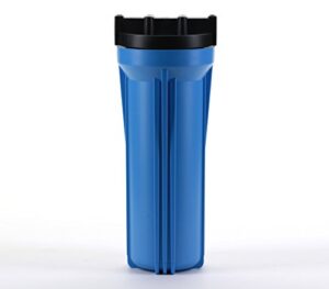 hydronix hf3-10blbk12pr water filter housing 10" blue body black rib cap ro, whole house, hydroponics - 1/2" w/pr