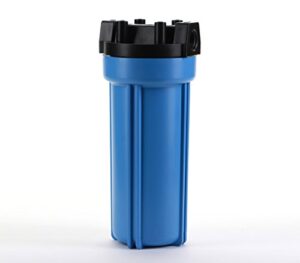 hydronix hf5-10blbk34 water filter housing 10" nsf listed ro, whole house, hydroponics - 3/4" ports, blue body