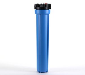 hydronix hf5-20blbk34pr water filter housing 20" ro, whole house, hydroponics - 3/4" ports, blue body w/pr