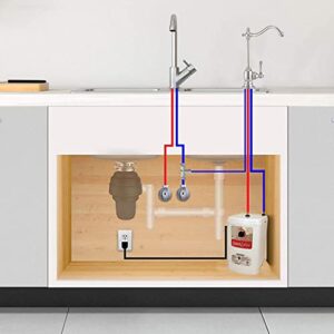 Westbrass D262HFP-12 Docalorah 10" 2-Handle Hot and Cold Water Dispenser Faucet with Instant Hot Water Tank System, Oil Rubbed Bronze