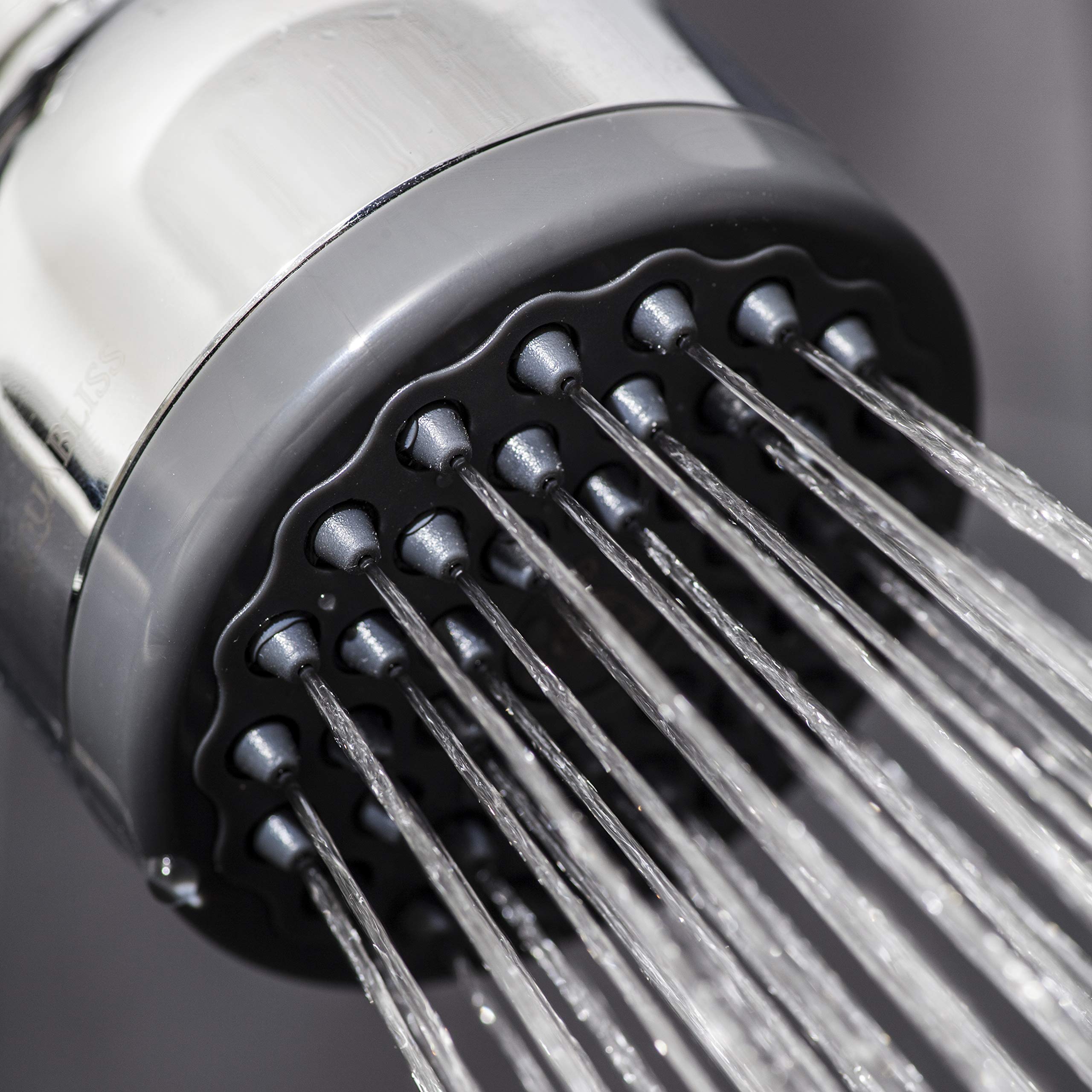 TurboSpa 3 Inch High Pressure Shower Head w/Flow Restrictor Melts Stress into Bliss at Full Power. 42 Nozzle Wide Spray High Flow Showerhead Drenches You Fast, No Dry Spots Guaranteed - Chrome