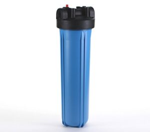 hydronix hf45-20blbk15pr water filter housing 20" blue 4.5" big body size - 1.5" ports w/pr