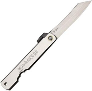 higonokami triple layered sk folder folding knife,2.625in,stainless handle, no. 6 no. 6 (silver)