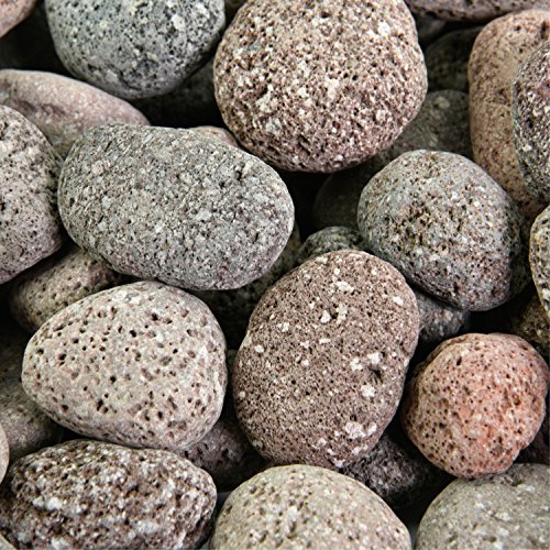 Red 2 Inch - 4 Inch Fire Rock | Fireproof and Heatproof Round Pebbles for Indoor or Outdoor Gas Fire Pits and Fireplaces - Natural, Hand-Picked Stones | 10 Pounds