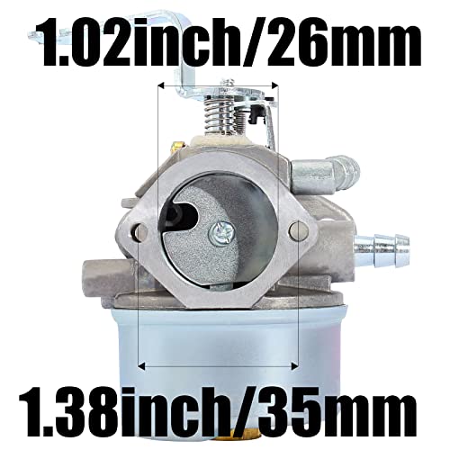 QAZAKY Carburetor Compatible with Coleman Powermate 4000W 5000W Generator Carb Sears Companion 5250 5500 Watts 919.329150 919.32721 919329150 91932721 Tecumseh 8HP 10HP HM100 LH318XA LH358EA LH358XA