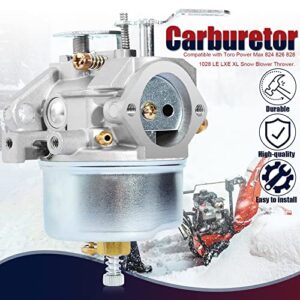 QAZAKY Carburetor Compatible with Toro Power Max 824 826 828 1028 LE LXE XL Snow Blower Thrower 38080 38083 38084 38085 38540 38543 38555 38556 38573 38574 Snowblower Snowthrower AM108405 AM100246