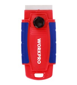 workpro w018003 razor blade scraper, fully retractable, 4-positions (single pack)