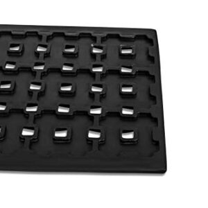 BirdRock Home Rubber Stair treads for Outdoors | Basket Weave Design | 9" x 30" | 4 Pack | Beautifully Designed Stair mats | Outdoor Stair treads Non-Slip Weather Resistant