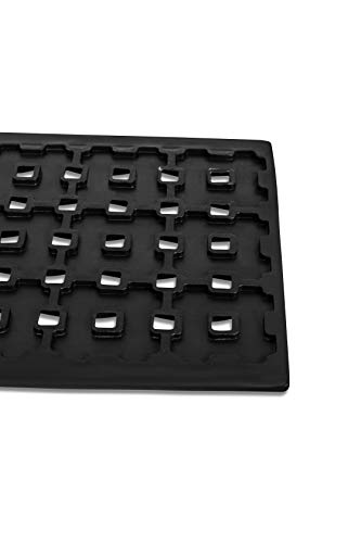 BirdRock Home Rubber Stair treads for Outdoors | Basket Weave Design | 9" x 30" | 4 Pack | Beautifully Designed Stair mats | Outdoor Stair treads Non-Slip Weather Resistant