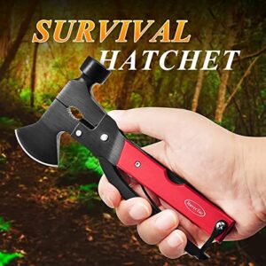 RoverTac Camping Essentials Multi Tool Axe Hatchet Survival Gear 14-in-1 Multitool Knife Hammer Pliers Saw Bottle Can Opener Screwdriver Multitool for Camping Hiking Survival Christmas Gifts for Men