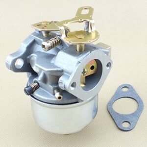 Yingshop Carburetor with Mount Gasket Fuel Filte Primer Bulb Fuel Line Compatible for Tecumseh 632113 632113A HS40 HSSK40 Carb