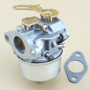 Yingshop Carburetor with Mount Gasket Fuel Filte Primer Bulb Fuel Line Compatible for Tecumseh 632113 632113A HS40 HSSK40 Carb