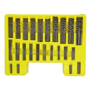 NUZAMAS 150pcs HSS High Speed Steel Mini Twist Drill Bits | 0.4-3.2 mm | Set Kit Precision Power Drill with Carry Case for PCB Crafts Jewelry Drilling Tool